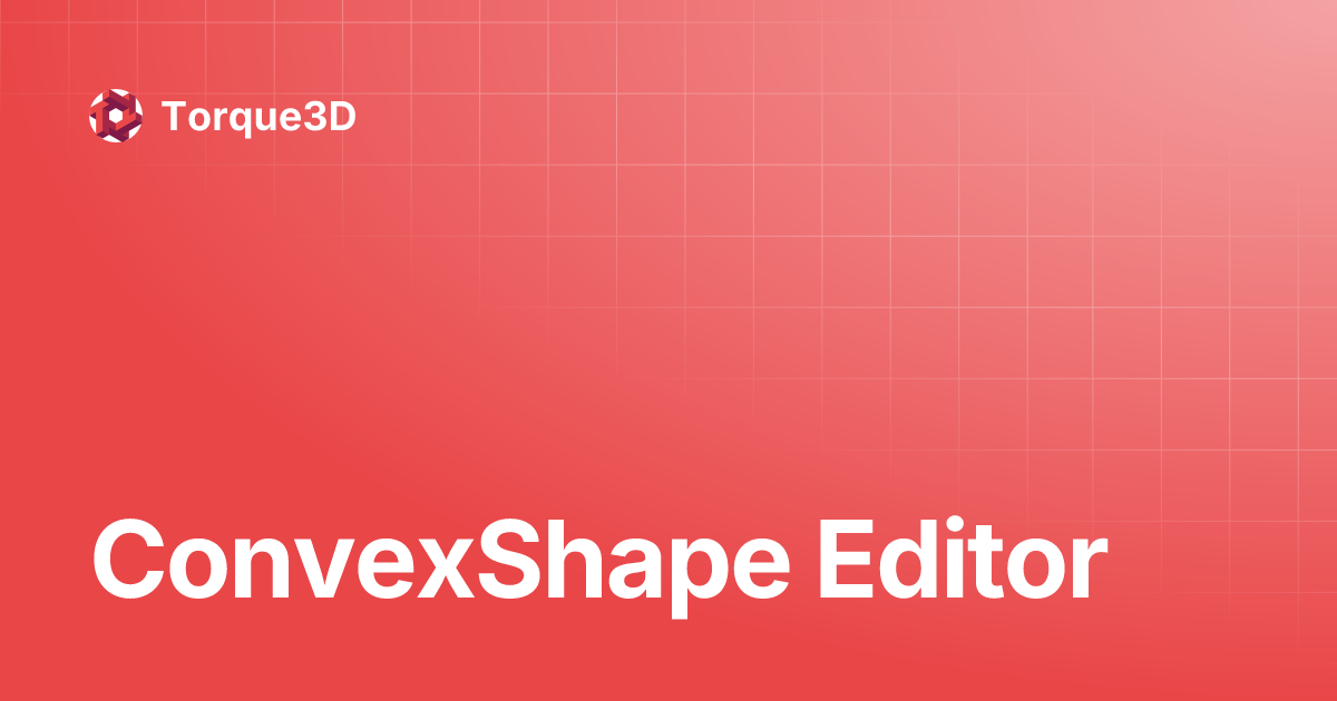 ConvexShape Editor